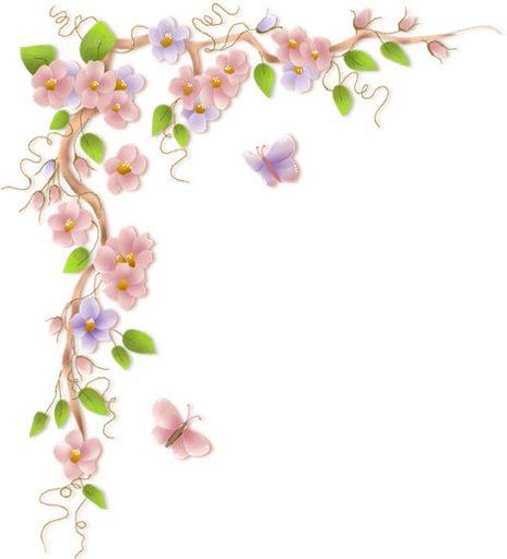 Esquinas con flores - Imagui