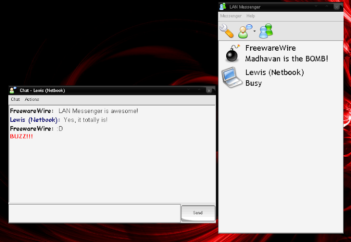 FreewareWire: LAN Messenger: A great IM client...for LAN!