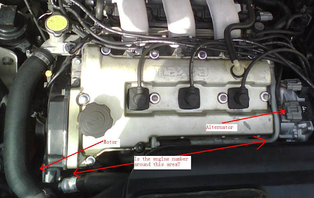 Engine number location?? | Mazda MX-6 Forum