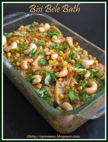 Indian Vegetarian Kitchen: Bisi Bele Bath