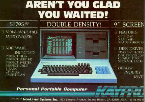 laptop: Kaypro II