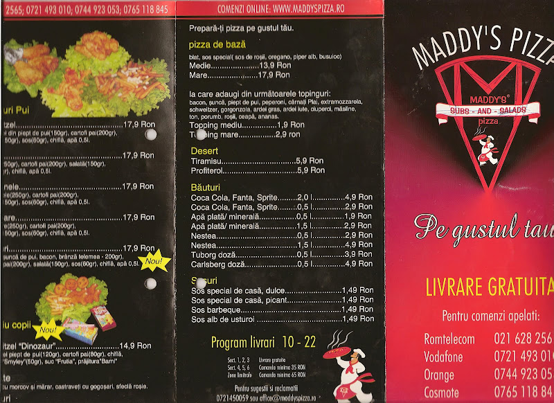 Maddy’s Pizza Bucuresti | Mâncare Bună