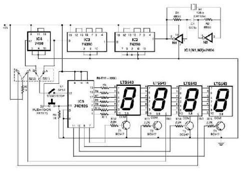 ELECTRONIC PROJECTS: ACCURATE ELECTRONIC STOP-WATCH