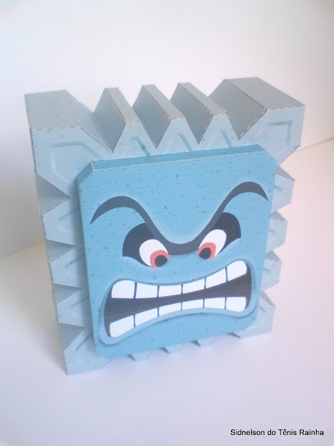 Sidnelson Papercraft: Thwomp - SMW - 31.12.2009