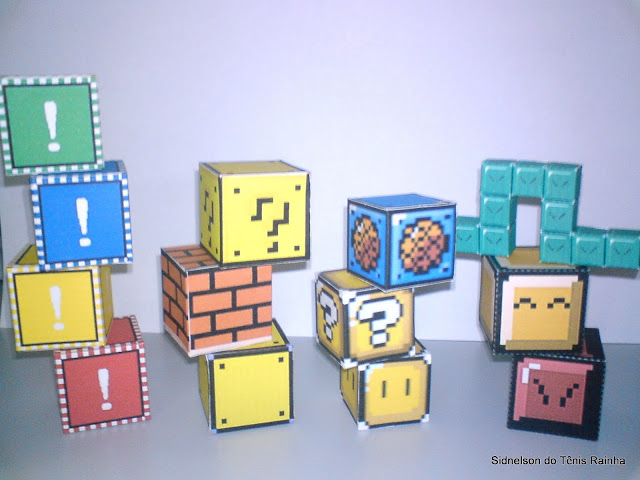 Sidnelson Papercraft: Blocks - Mario - 18.01.2010