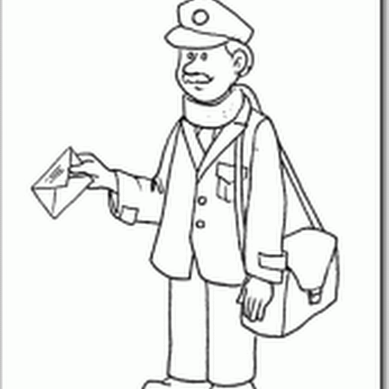 Colorear dibujos y láminas de carteros - Blog de imágenes