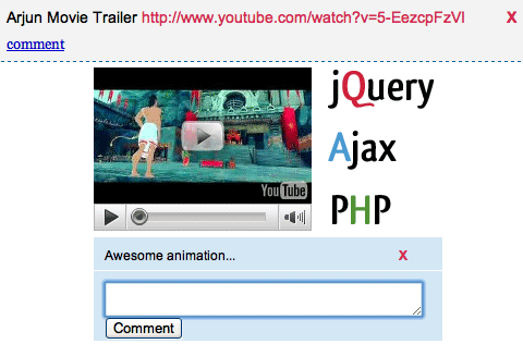 Facebook Style Wall Post Script With Expanding Urls