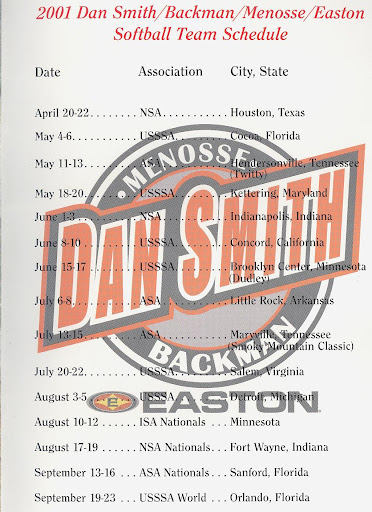 2001 Dan Smith Team - www.softballcenter.comwww.softballcenter.com
