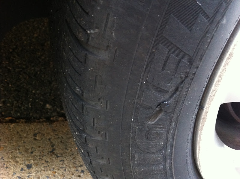 Tire scratched - should I worry? | SaabCentral Forums