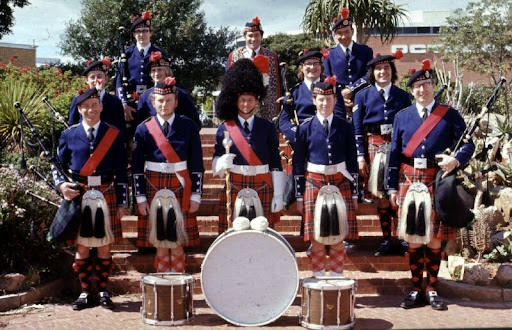 Mace Presentation - 1973 - City of Elizabeth Pipe Band