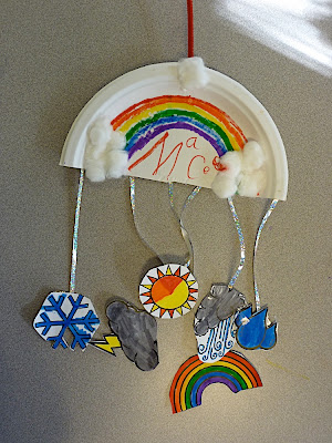 The Accidental Art Teacher: Week 17: Weather mobiles