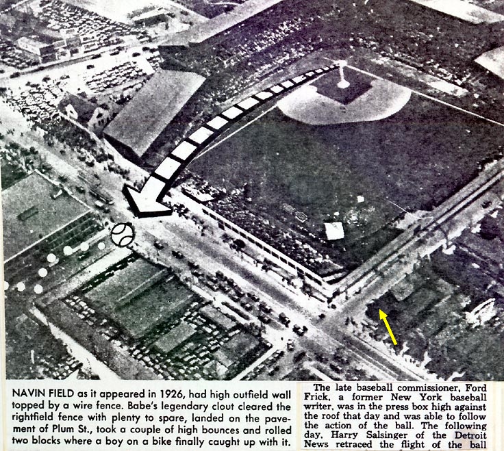 Babe Ruth: 500 Foot Home Runs in MLB Ballparks - Baseball Fever