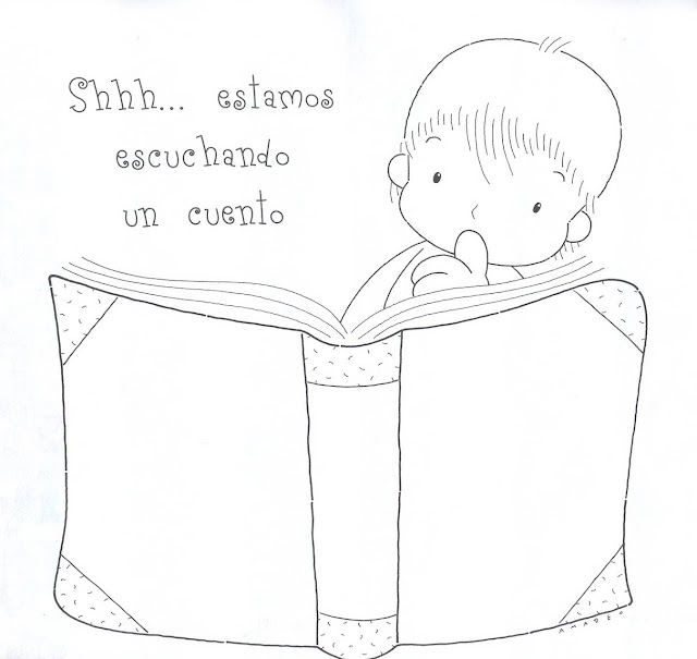 DIAS DEL LIBRO LAMINAS PARA PINTAR