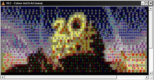 Watch movies in ASCII in VLC media player