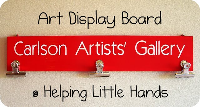 Pieces by Polly: DIY Art Display Board