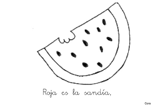 Cosas de color rojo para colorear - Imagui