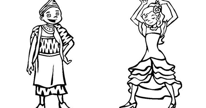 Spain and Cameron coloring pages | Coloring Pages