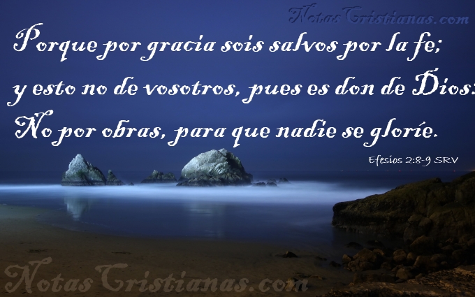 Verso Bíblico: Efesios 2:8-9