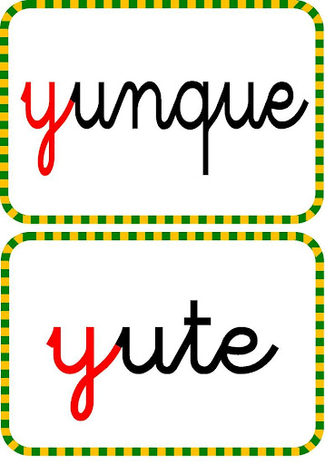 Palabras con la y - Imagui