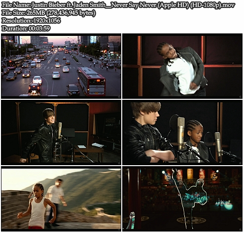 All About Celebrity: Justin Bieber - Never Say Never ft. Jaden Smith
