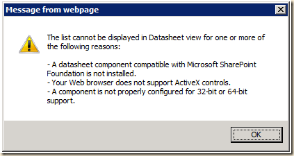 SharePoint 2010: Error Messages | Mike Smith's Tech Training Notes ...