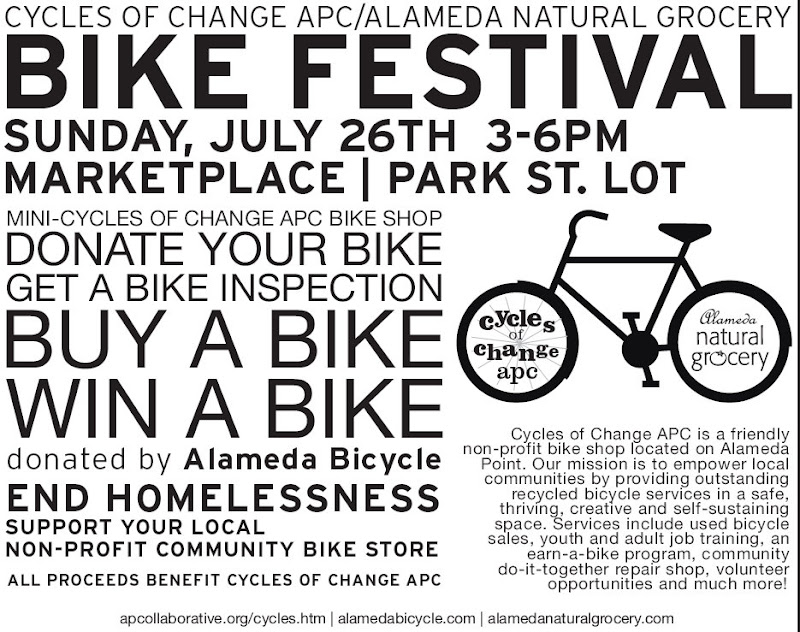 Bike Festival at Alameda Natural Grocery for Cycles of Change APC : Indybay