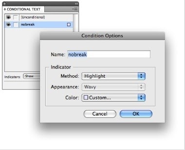 Tips & Techniques: Make the No Break attribute visible in InDesign