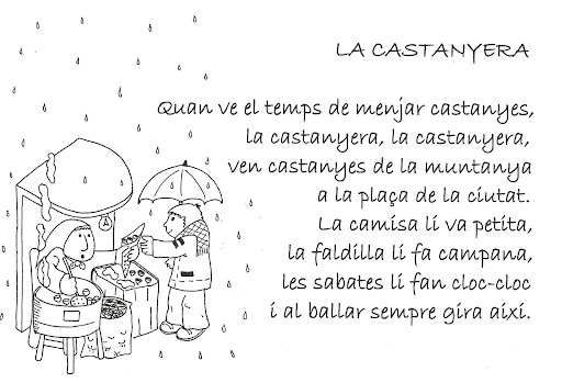 Cançó de la castanyera | materials per a infantil