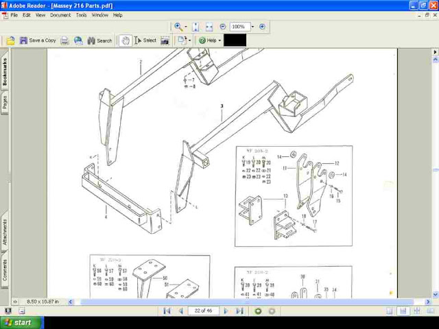 Purchase MASSEY FERGUSON MF 216 1016 LOADER PARTS MANUAL with MF216 ...
