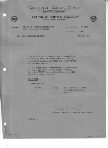 1963 Service Bulletins - The 1947 - Present Chevrolet & GMC Truck ...