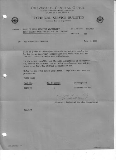 1963 Service Bulletins - The 1947 - Present Chevrolet & GMC Truck ...