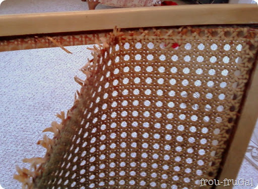 Replacing cane webbing store