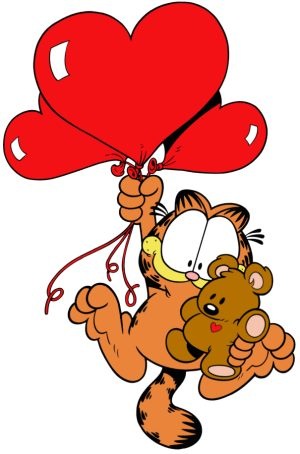 Imagenes de San Valentín de garfield - Imagui