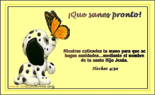 Tarjetas para desear pronta recuperación - Imagui