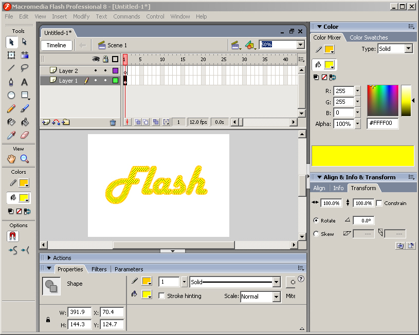 Bài 1: Tổng quan về Flash 8 - Khoa học và Công nghệ của Đỗ Thanh Dương