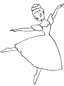 Dibujos colorear de danza, ballet y baile - Colorear dibujos infantiles