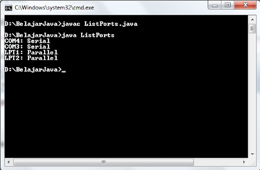 Membaca Port dengan Java Comm | Setetes Harapan tanpa Henti