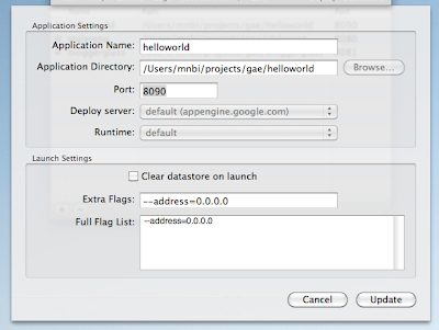 lifeLOG + REPOsitory: 開発中の Google App Engine 用アプリに iPhone/iPad から接続する