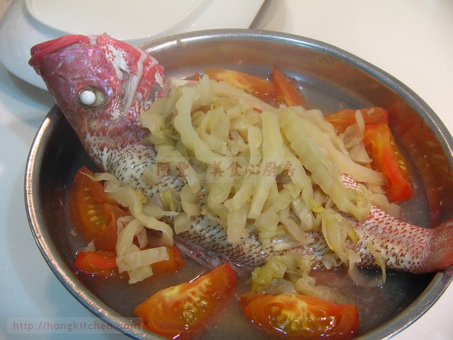 阿豐 - 美食心廚房: [垂涎三尺]潮州蒸紅鲷魚 - Steamed Red Snapper