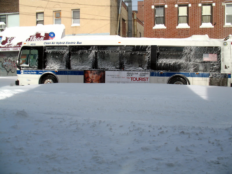 PHOTOS: Frozen Buses on Quentin Road