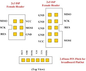 10PIN/6PIN ISP Adapter to breadboard for Atmel AVR ISP | eBay