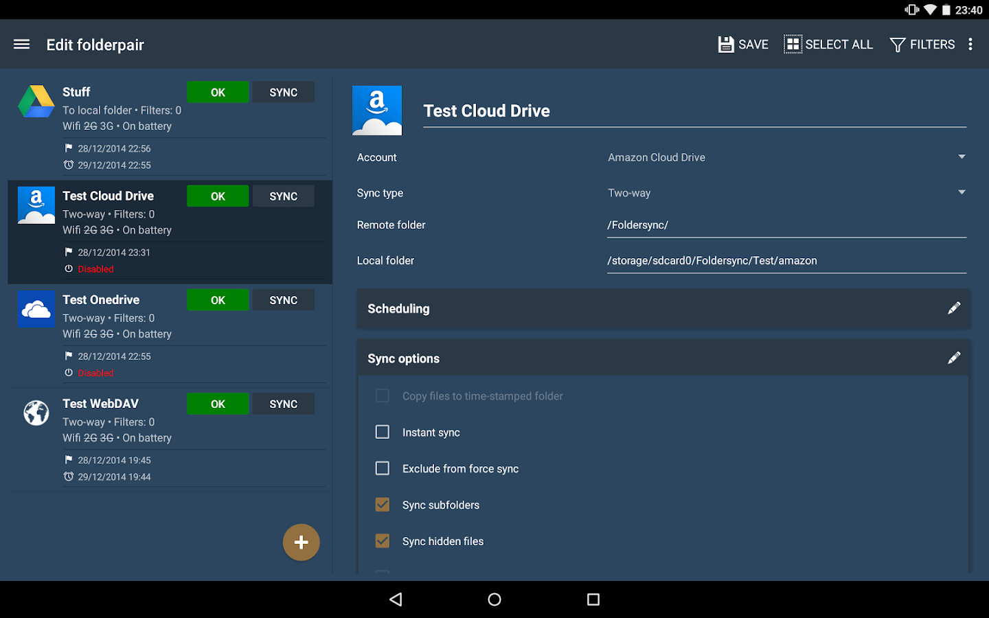 FolderSync Pro - Google Play의 Android 앱