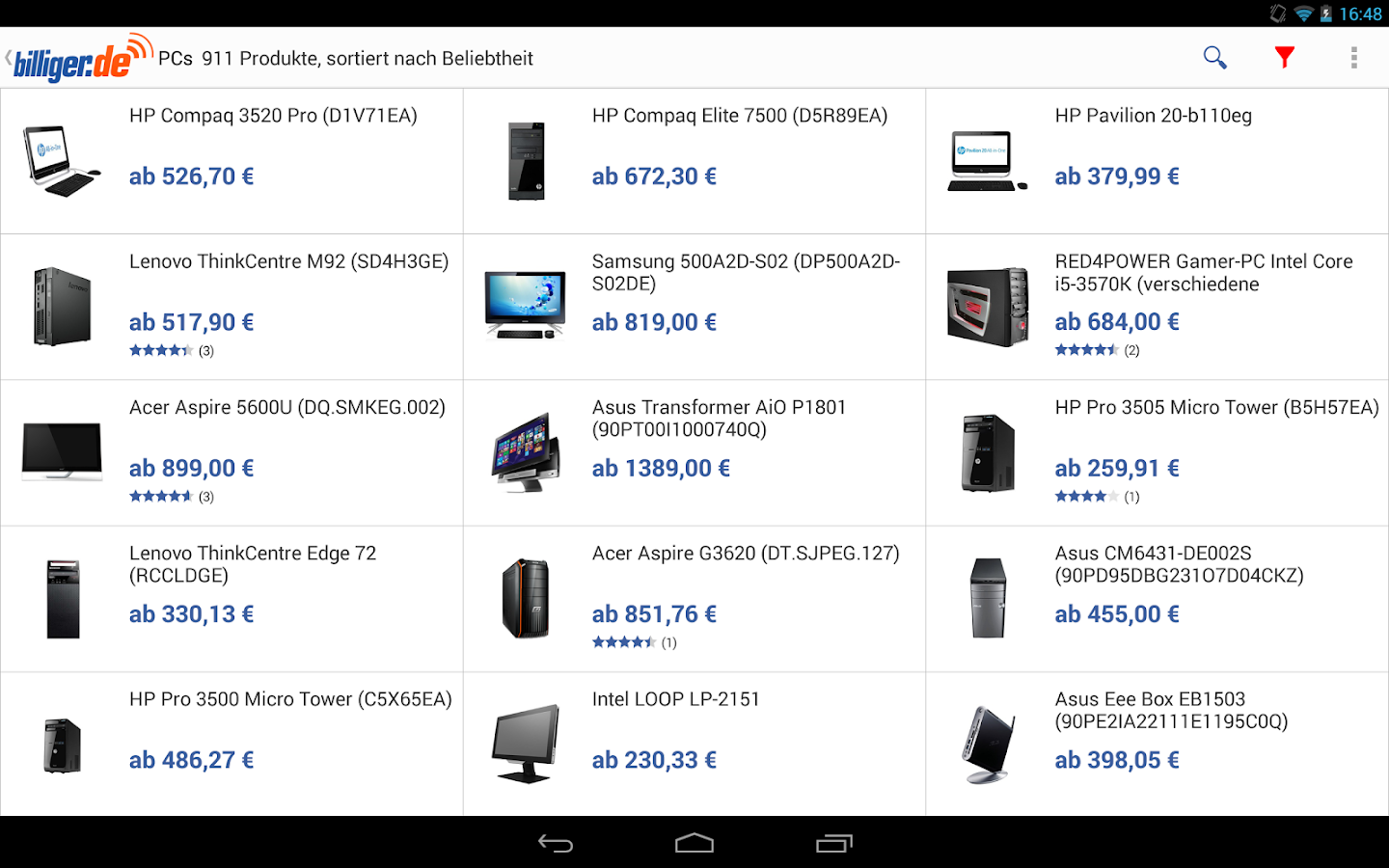 billiger.de Preisvergleich – Android-Apps auf Google Play