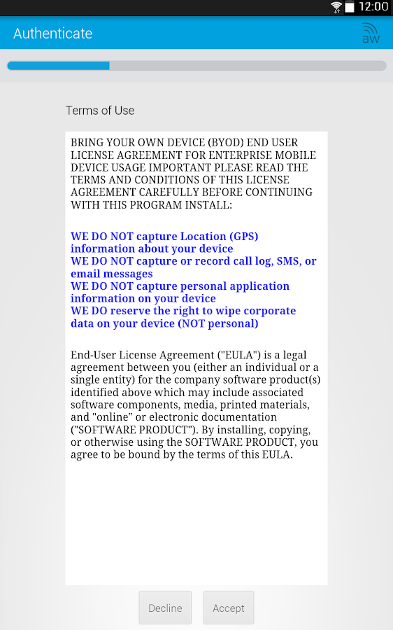 AirWatch MDM Agent - Google Play'de Android Uygulamaları