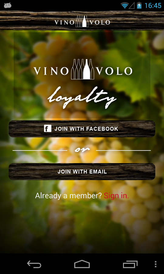Vino Volo - Android Apps on Google Play