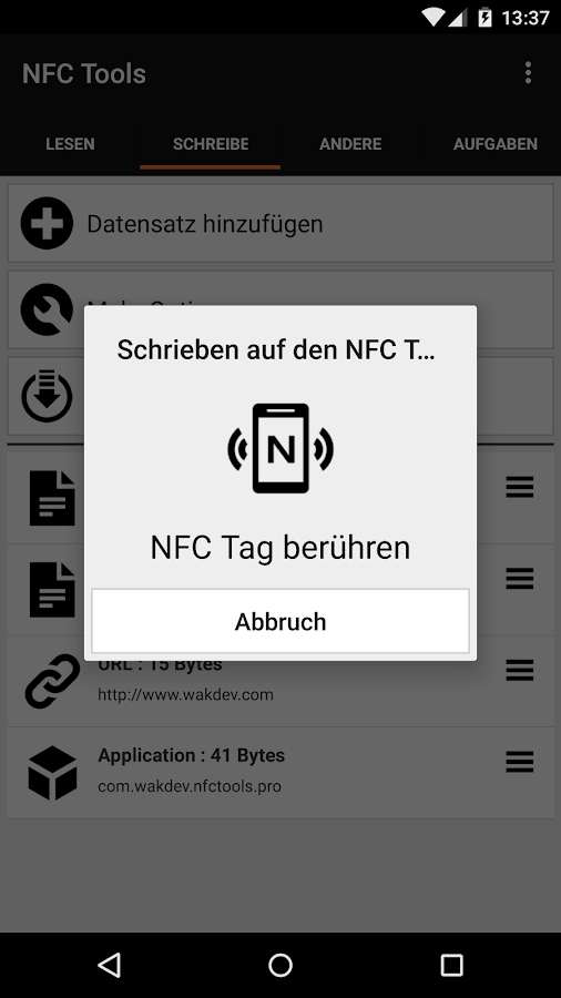 NFC Tools – Android-Apps auf Google Play