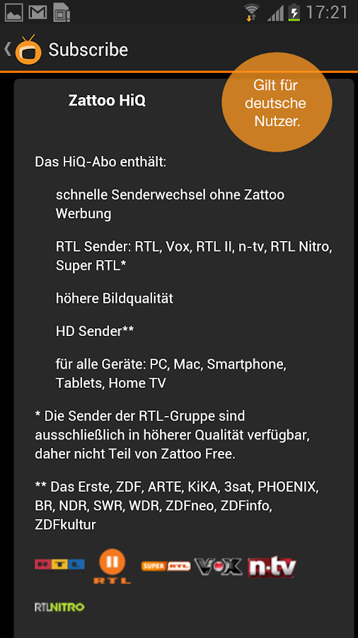 Zattoo TV App Live Television - Aplicaciones de Android en Google Play