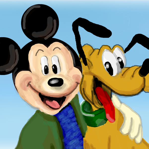 Mickey and Pluto » drawings » SketchPort