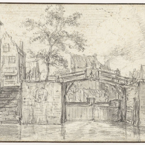 The Oude Haarlemmersluis (Old Haarlem Lock) on the Martelaarsgracht ...