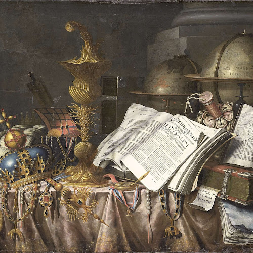 Vanitas stilleven, Edwaert Collier, 1662 - Rijksmuseum
